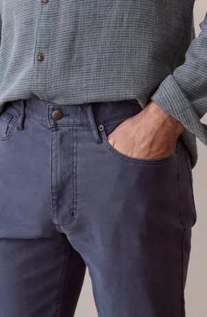 Marine Layer Flex Terry Slim Straight 5-pocket Pants