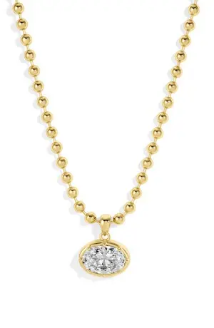 Lili Claspe Cleo Oval Pendant Necklace - Gold