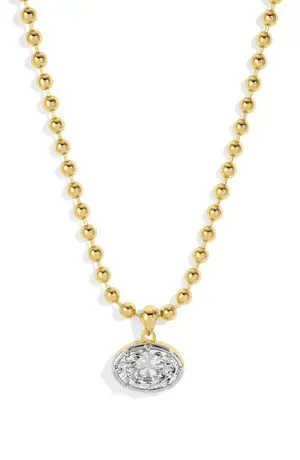 Lili Claspe LILI CLASPE Cleo Oval Pendant Necklace Two Tone