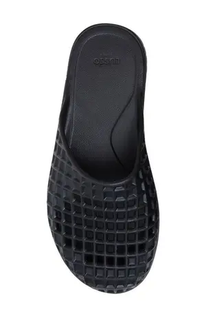 LUSSO CLOUD Rosa Slide - Jet Black