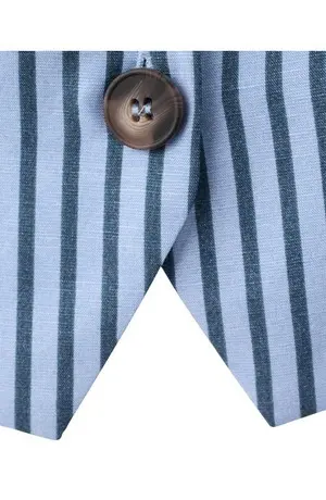 Mango Striped Buttoned Vest