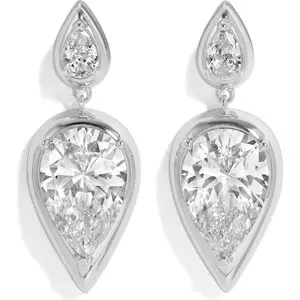 Lili Claspe Small Imara Teardrop Drop Earrings - Silver