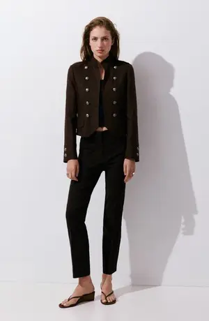Mango Crop Straight Leg Pants