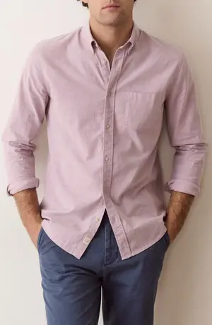 Marine Layer California Oxford Shirt - Lavender