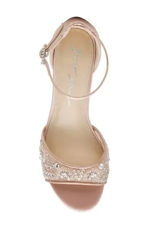 Betsey Johnson Eliat Ankle Strap Sandal - Beige