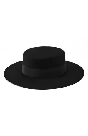 Helen Kaminski Suite Wool Boater Hat
