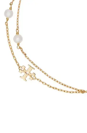 Tory Burch Kira Faux Pearl Layered Bracelet