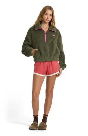 BILLABONG Half Zip Fleece Pullover - Canteen