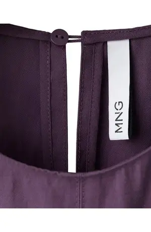 Mango A-line Dress With Stitching Detail - Violet