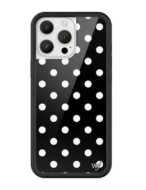 WILDFLOWER CASES Polka Dot | And White Iphone Case - Black