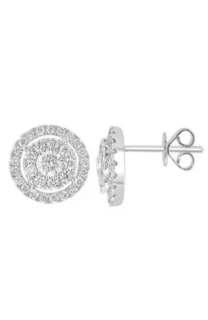 EFFY Lab-grown Diamond Halo Stud Earrings