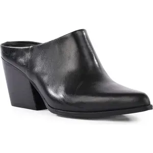 Seychelles Morning Joe Ii Leather Mule With Block Heel - Black