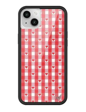 WILDFLOWER CASES Gingham Hearts | Iphone Case - Red