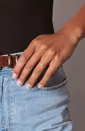SET & STONES Renata Cubic Zirconia Chain Ring