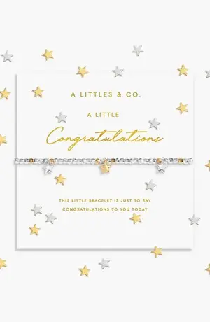 A LITTLES & CO Sparkle Confetti A Little 'congratulations' Bracelet - Mixed