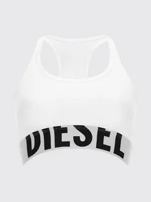 DIESEL® Cropped Stretch-cotton Sports Bra With Racerback