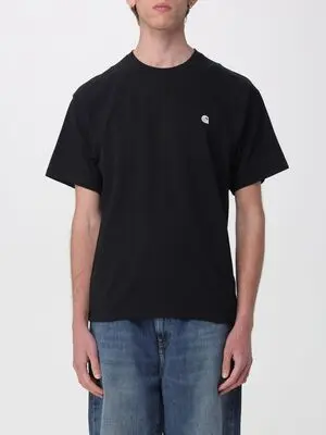 Carhartt Work In Progress Madison Cotton T-shirt With Embroidered Logo On The Chest - Black