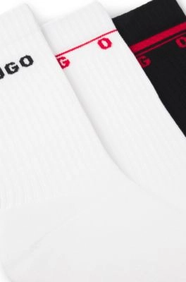 Hugo Three-pack Of Ankle Socks With Logo Details