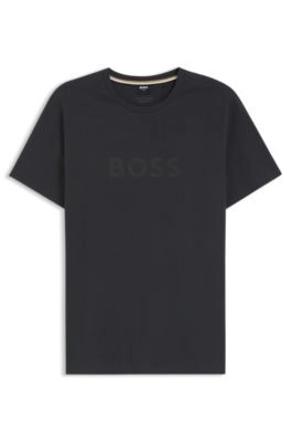 BOSS Cotton Jersey T-shirt With Logo Print