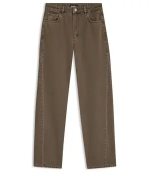 BOSS Relaxed-fit Colored Jeans In Cotton Blend