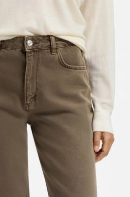BOSS Relaxed-fit Colored Jeans In Cotton Blend