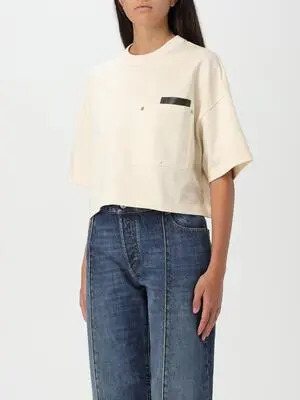 Bottega Veneta Cropped T-shirt With Pocket Detail