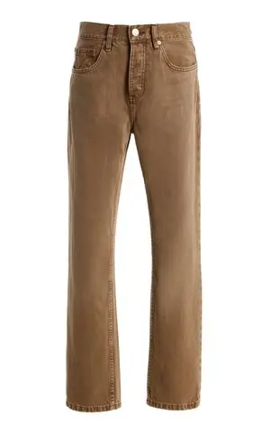 DALA Calla Mid Rise Straight Ankle Jean - Brown