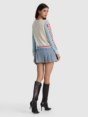 Alice + Olivia Carolee Wool Printed Pullover - Appetite For Destruction