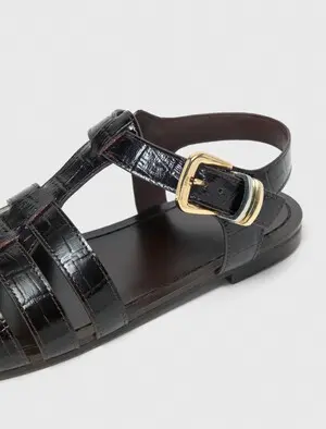 Maje Multi-strap Leather Sandals