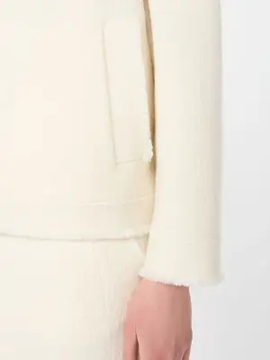 Max Mara Double Jersey Wool Bomber Jacket