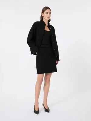 Max Mara Double Jersey Wool Bomber Jacket