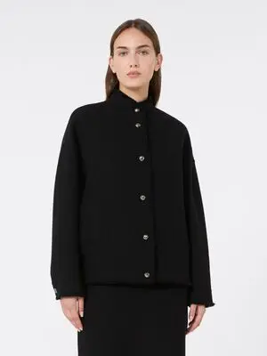 Max Mara Double Jersey Wool Bomber Jacket