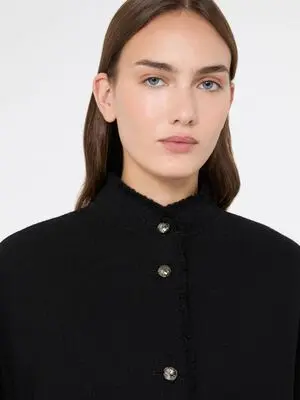 Max Mara Double Jersey Wool Bomber Jacket