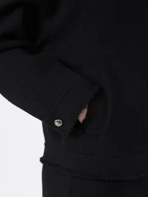 Max Mara Double Jersey Wool Bomber Jacket