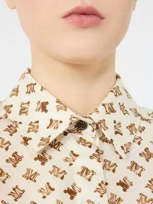 Max Mara Oversized Printed Silk Shirt