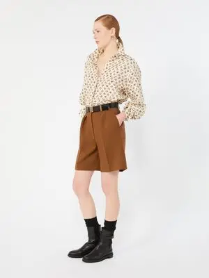 Max Mara Oversized Printed Silk Shirt