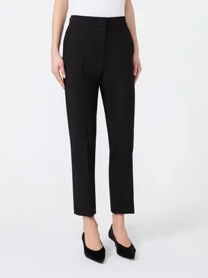 Max Mara Slim Double Woollen Cloth Trousers