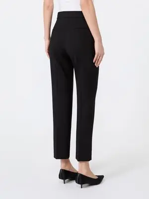 Max Mara Slim Double Woollen Cloth Trousers