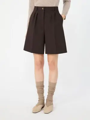 Max Mara Double Woollen Cloth Bermuda Shorts