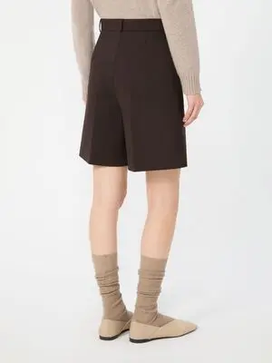 Max Mara Double Woollen Cloth Bermuda Shorts