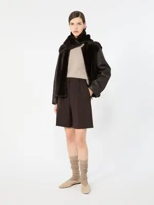 Max Mara Double Woollen Cloth Bermuda Shorts