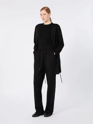 Max Mara Wool Yarn Sweater With Embossed Logo Detail