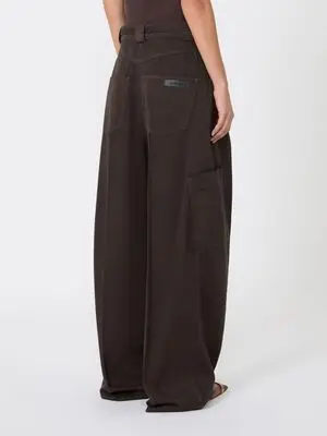 Max Mara Oversized Cotton Cargo Trousers