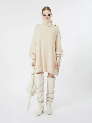 Max Mara Oversized Wool And Cashmere Dress