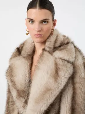 Max Mara Short Furry Jersey Jacket