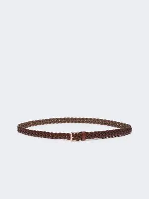 Max Mara Woven Leather Belt
