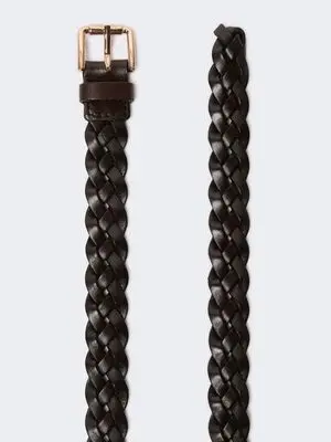 Max Mara Woven Leather Belt