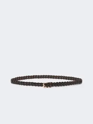 Max Mara Woven Leather Belt