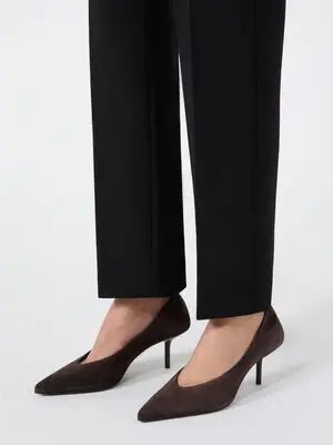 Max Mara Split Calf Leather Court Shoes