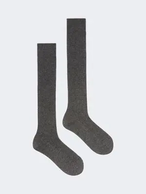 Max Mara Ribbed Cashmere Socks